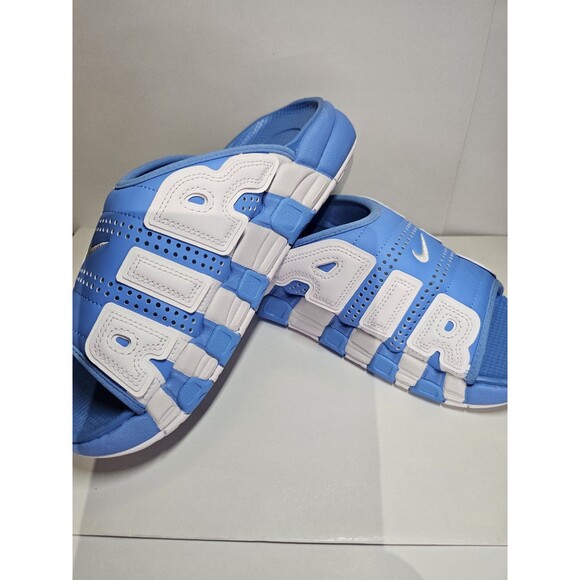 Nike | Shoes | Nike Air More Uptempo Slide Na University Blue White Fd988440 Mens Size 8 | Poshmark